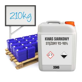 Kwas siarkowy stężony 92-98,6% półpaleta 210 kg | Distripark.com